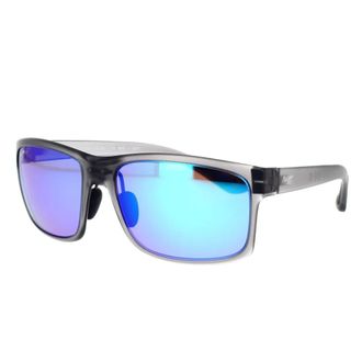 Maui Jim Lunettes de soleil rectangulaires polaris&eacute;es Pokowai Arch - unisex - Accessoires - Gris - Taille: 58 MM