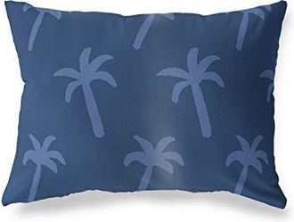 Bonamaison Le Jardin du Lin Kissenbezug Zierkissenbezug Blau Kissenbezug, Für Bett, Auto, Sofa, Haus, Wohnzimmer, Schlafzimmer, Dekoration, 45x60 Cm - Entworfen 