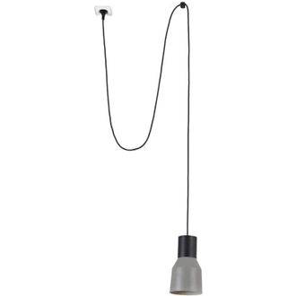 Faro Barcelona KOMBO H&auml;ngeleuchte grau &Oslash;120 mit Stecker 68604-62