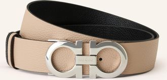 Ferragamo Ferragamo Lederg&uuml;rtel Zum Wenden beige