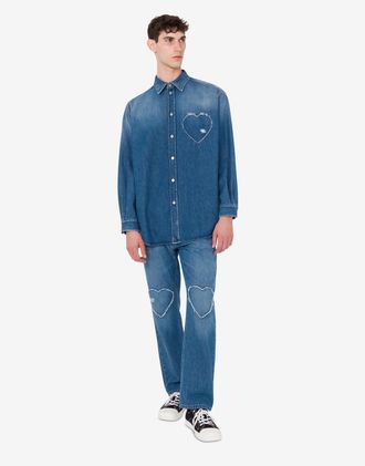 Moschino Hose aus blauem Baumwolldenim - Blau