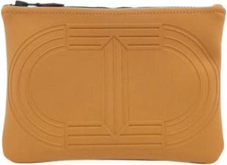 Herm&egrave;s Pochette Pre-owned - Femme - Pre-owned - Brun - Taille: ONE Size