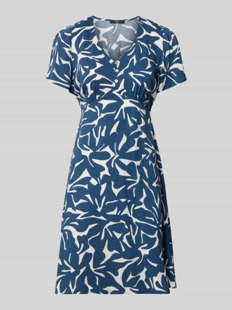 Zero Knielanges Kleid aus Viskose mit V-Ausschnitt
