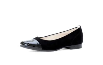 Gabor Damen Klassische Ballerinas, Frauen Flats,Best Fitting,klassisch elegant,Pumps,Halbschuhe,Sommerschuhe,Slipper,flach,schwarz,38.5 EU / 5.5 UK