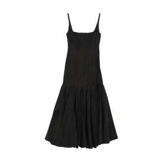 Jacquemus Robe Midi &Eacute;vas&eacute;e - Femme - Robes - Noir - Taille: 38 FR