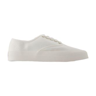 Maison Kitsun&eacute; Maison Kitsune Cotton Canvas Sneaker - White