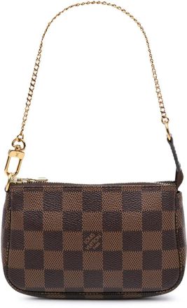 Louis Vuitton Crossbody Bags - Damier Ebene Mini Pochette Accessoires - Gr. unisize - in Braun - für Damen