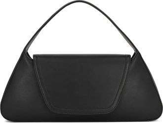 Kazar Femme, Sacs, Noir, Taille: ONE Size Sac &agrave; main Kazar noir avec rabat en cuir naturel