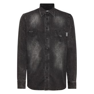 Philipp Plein Herren, Shirts, Grau, XLGr&ouml;&szlig;e