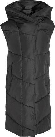 Noisy May Damen NMTALLY L/S Long Vest NOOS Steppweste, Black, L
