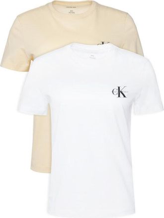 Calvin Klein Jeans T-Shirt-Set LV047C905G Hellgelb Regular Fit