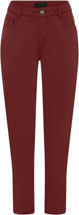 C.Ro Femme, Pantalons, Brun, Taille: 38 FR Pantalon Rouge Suzanne avec D&eacute;tail de Fermeture &Eacute;clair