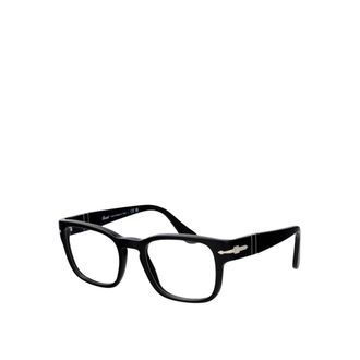 Persol Homme, Accessoires, Noir, Taille: ONE Size Montures de Lunettes Rectangulaires Classiques