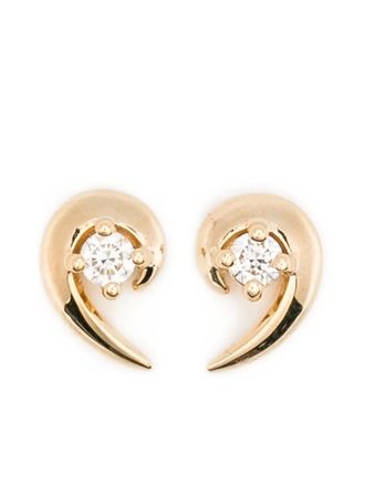 Shaun Leane puces doreilles Talon serties de diamants