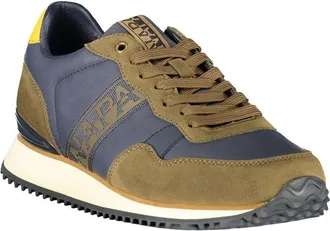 Napapijri Mixed-Material Colorblock Sneaker - Brown