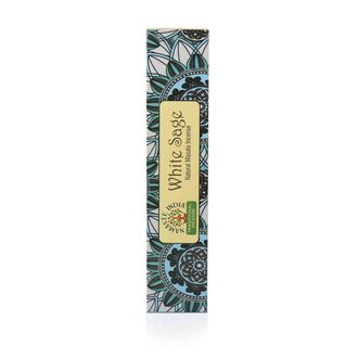 NKlaus White Sage R&auml;ucherst&auml;bchen - 15g traditionelles R&auml;ucherwerk aus Indien, Reinigung von R&auml;umen & Aura, Naturduft, handgerollte Masala-St&auml;bchen