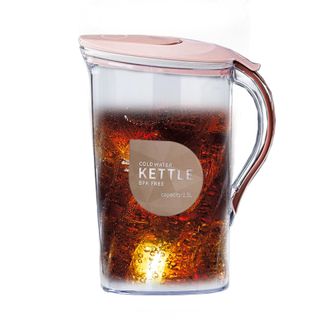 Generico Kanne f&uuml;r kaltes Wasser, 1,5 l, mit Deckel, transparenter Boden, gro&szlig;e Kapazit&auml;t, hitzebest&auml;ndig, elegantes Design f&uuml;r hei&szlig;e und kalte Getr&auml;nke, ideal