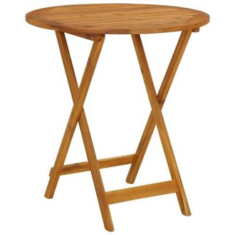 vidaXL Vidaxl - Table pliable de jardin 70 cm Bois dacacia solide