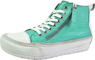 Andrea Conti Bottes en Cuir Femmes 0345910, Pointure:39 EU, La Couleur:Vert