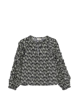 Ulla Johnson Azrou Bluse - Schwarz