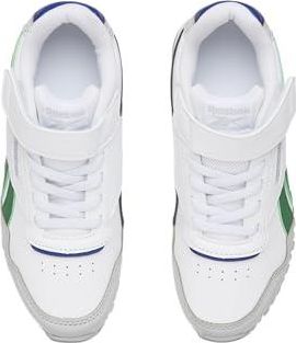 Reebok Glide Elastic Lace & Top Strap Basket, WHITE/GREY1/CLASSICCOBALT, 27.5 EU