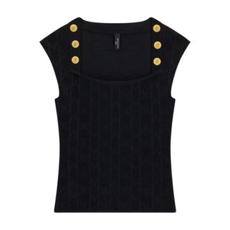 Marciano Yamna SL Top Swtr - - Tops - Damen - Schwarzk - L