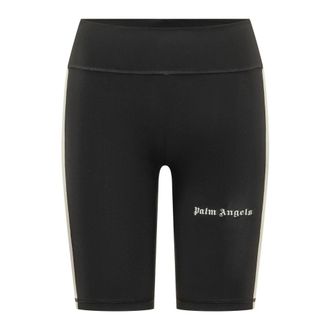 Palm Angels Classic Logo Track Biker Shorts - - Shorts - Damen - Schwarzk - M