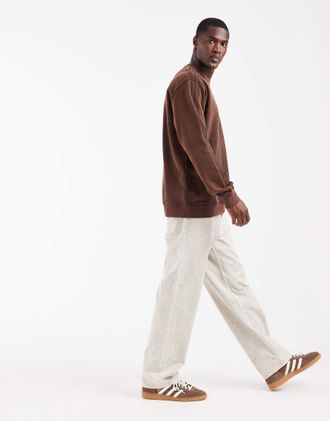 adidas Originals Sweat-shirt - Marron d&eacute;lav&eacute;