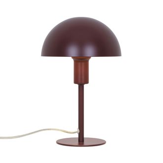 Nordlux Ellen Mini Tischleuchte Bordeaux - Kompakte E14-Tischlampe mit klarem Kabel, IP20 - Ideal f&uuml;r Fensterbank, Regal oder Nachttisch