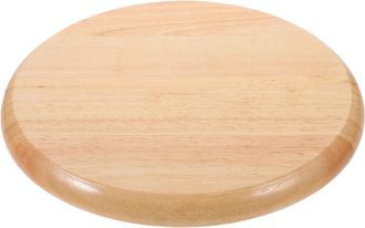 NUOBESTY Sewroro Runder Ersatzsitz aus Massivem Gummibaumholz f&uuml;r Kantinenhocker und Barhocker Robuste Glatte Holzsitzfl&auml;che 29,5cm f&uuml;r Runde Hocker im K&uuml;chen 