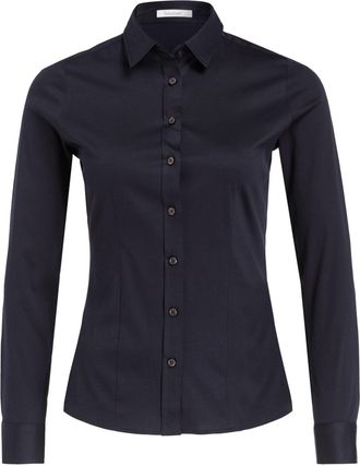 Soluzione - Camiceria Ticino Hemdbluse Aus Jersey blau