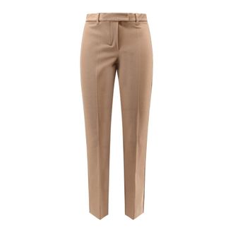 Max Mara Femme, Pantalons, Brun, Taille: 38 FR Cropped Pantalons