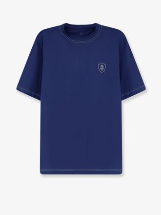 Brunello Cucinelli Technical nylon T-shirt with front logo - BRUNELLO CUCINELLI - gender_Man