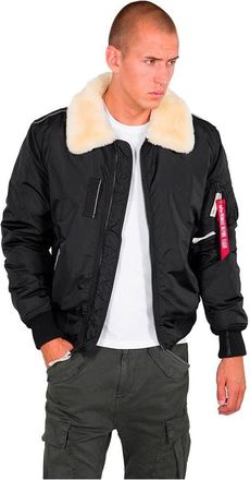 Alpha Industries Herren Injector III Bomberjacke, schwarz/BEIGE, XL