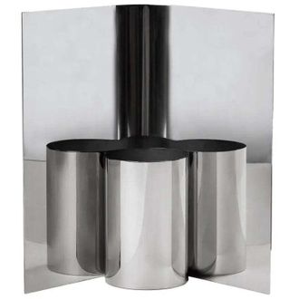 Ferm Living [GEBRAUCHT] B-Ware Ferm Living Vase Gef&auml;&szlig; Edelstahl Poliert H 29 Cm Spiegelung Design Statement