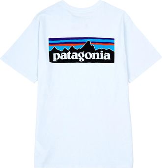 Patagonia T-Shirt P-6 Logo Fibres Recycl&eacute;es Patagonia