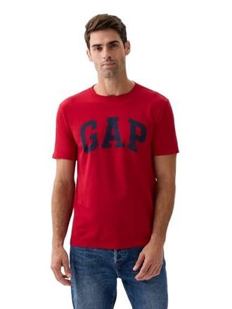 GAP Gap T-Shirt &agrave; Logo Doux pour Homme, Pomme Rouge, Taille M