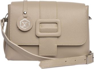 Luisa Vannini Beige Rindsledertasche