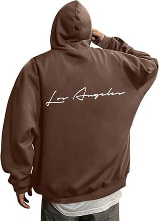 Generic Sweat a Capuche Homme Hooded Sweatshirt Sweats &agrave; Capuche Homme avec Imprim&eacute; Lettre, Id&eacute;al pour Le Confort Quotidien