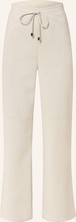 Joseph Ribkoff Hose Im Jogging-Stil In Lederoptik weiss