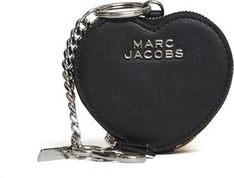 Marc Jacobs Femme, Sacs, Noir, Taille: ONE Size Heart Coin Purse Keyring