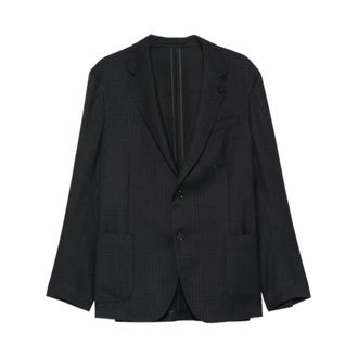 Lardini Blazer mit Anstecknadel - - Jackets - Herren - Schwarzk - 3XL