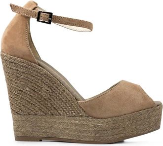Espadrilles Femme, Chaussures, Brun, Taille: 38 EU Sasha Ante Espadrilles compens&eacute;es en daim