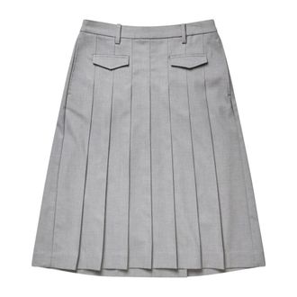 Munthe Jupe midi Vironicae - Femme - Jupes - Gris - Taille: 36 FR