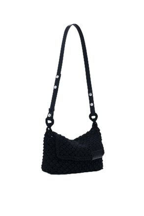 Desigual Damen 25SAXA26 Bag_Braided Cord_Venecia, Black