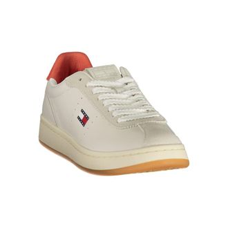 Tommy Hilfiger Logo-Detail Lace-Up Sneaker - Beige