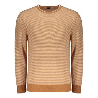 Fedeli Rundhals-Pullover - - Knitwear - Herren - Braun - L