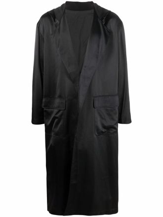 Yohji Yamamoto 1995 Bademantel mit Kapuze - Schwarz