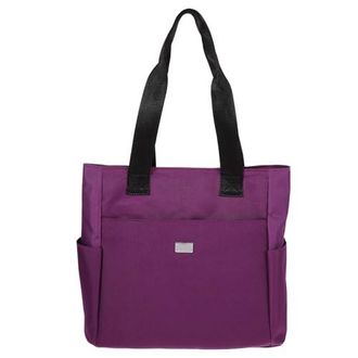 IFUNDOM Paquet Fourre-Tout pour Femme en Tissu Oxford Violet Grand Paquet &agrave; Main &agrave; Poign&eacute;e Confortable Spacieux et R&eacute;sistant pour Usage Quotidien et Voyage