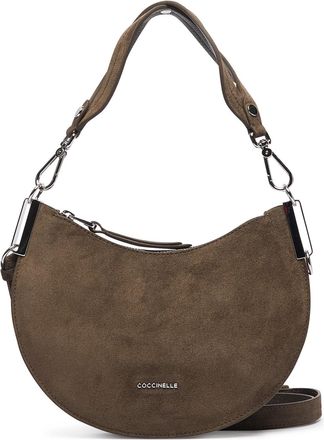 Coccinelle Handtasche Coccinelle QKG Coccinellesunup Suede E1 QKG 13 03 01 Khakifarben